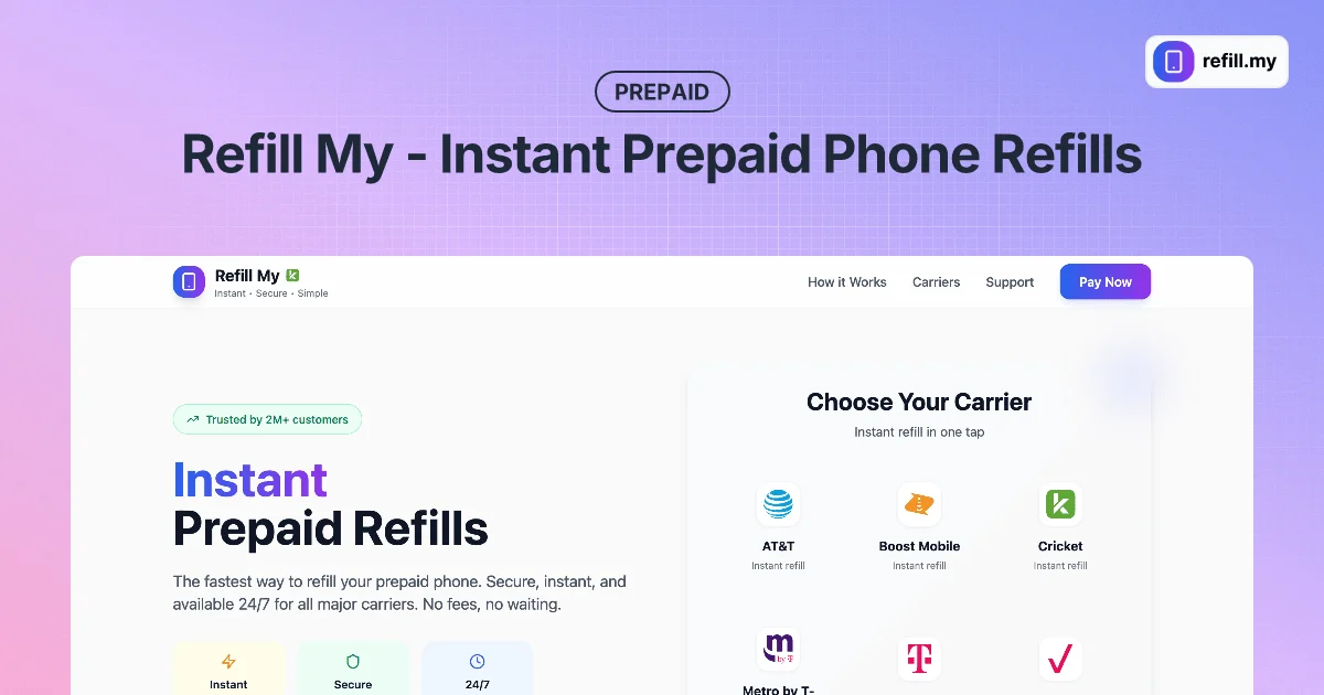 Prepaid Phone Refill Online